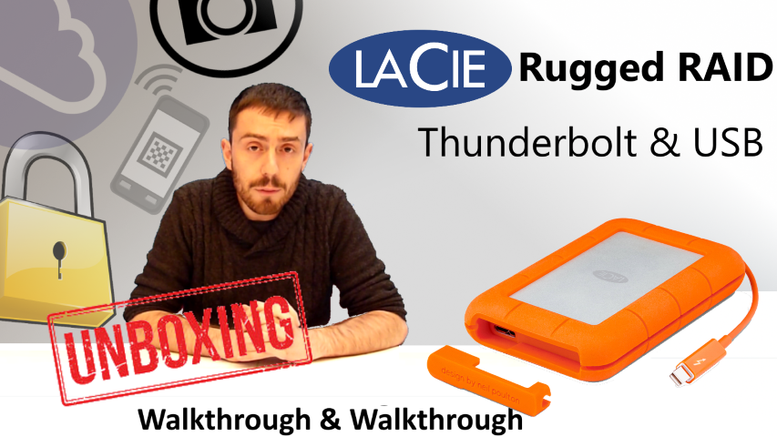 The LaCie Rugged RAID Dual HD, RAID, USB3,Thunderbolt2 Unboxing 4TB ...