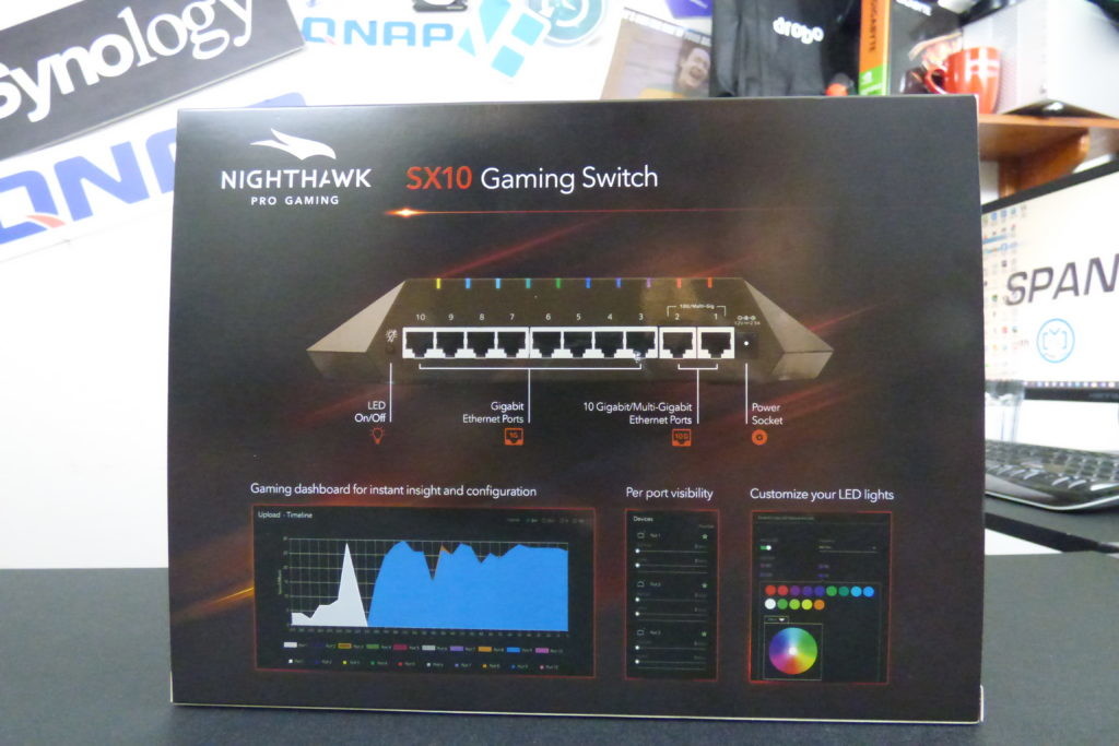 Unboxing the NetGear Nighthawk SX10 Gaming Switch 8-Port RJ45 2x RJ45 ...