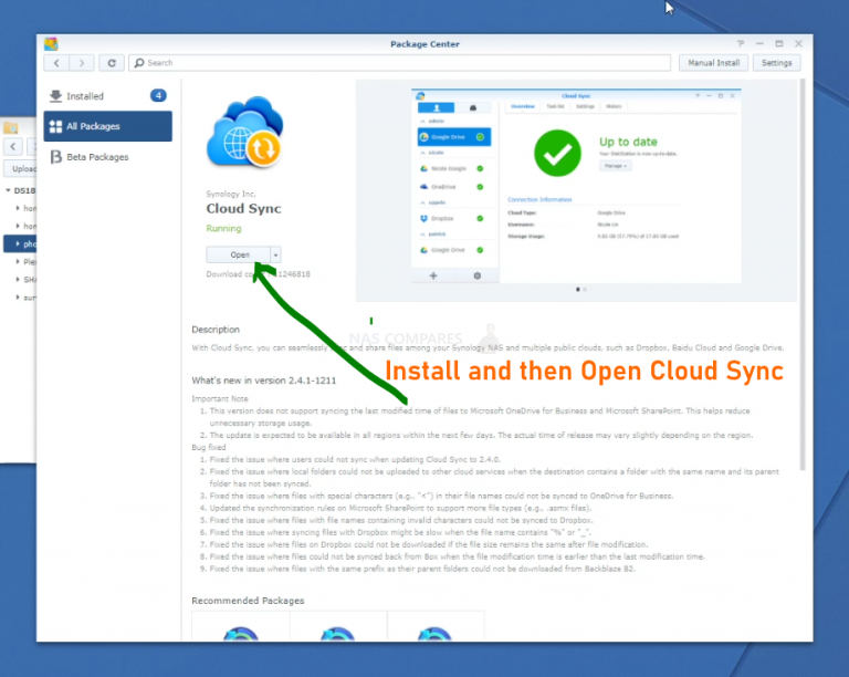 Synology cloud sync install – NAS Compares