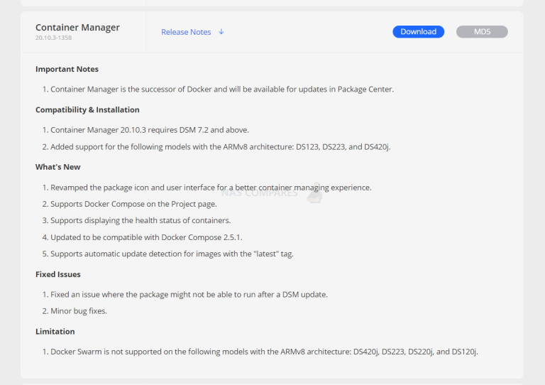 Synology lance DSM 7.2 en version Beta - Mon Serveur NAS