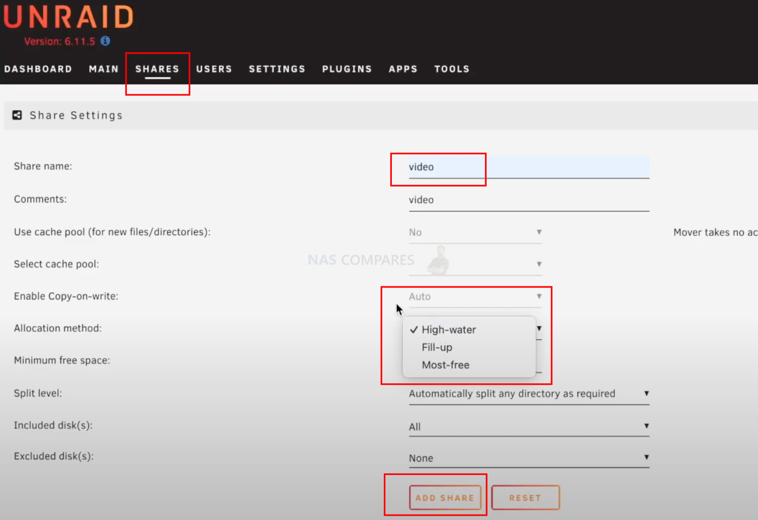 How to install & set up UNRAID NAS server (SMB, Tailscale VPN and plex ...