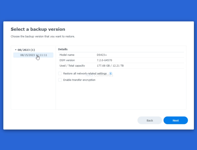 How To Fully Backup Synology Dsm System Image With Hyper Backup To Another Synology Nas Nas