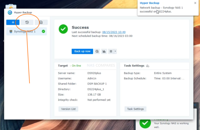 How To Fully Backup Synology Dsm System Image With Hyper Backup To